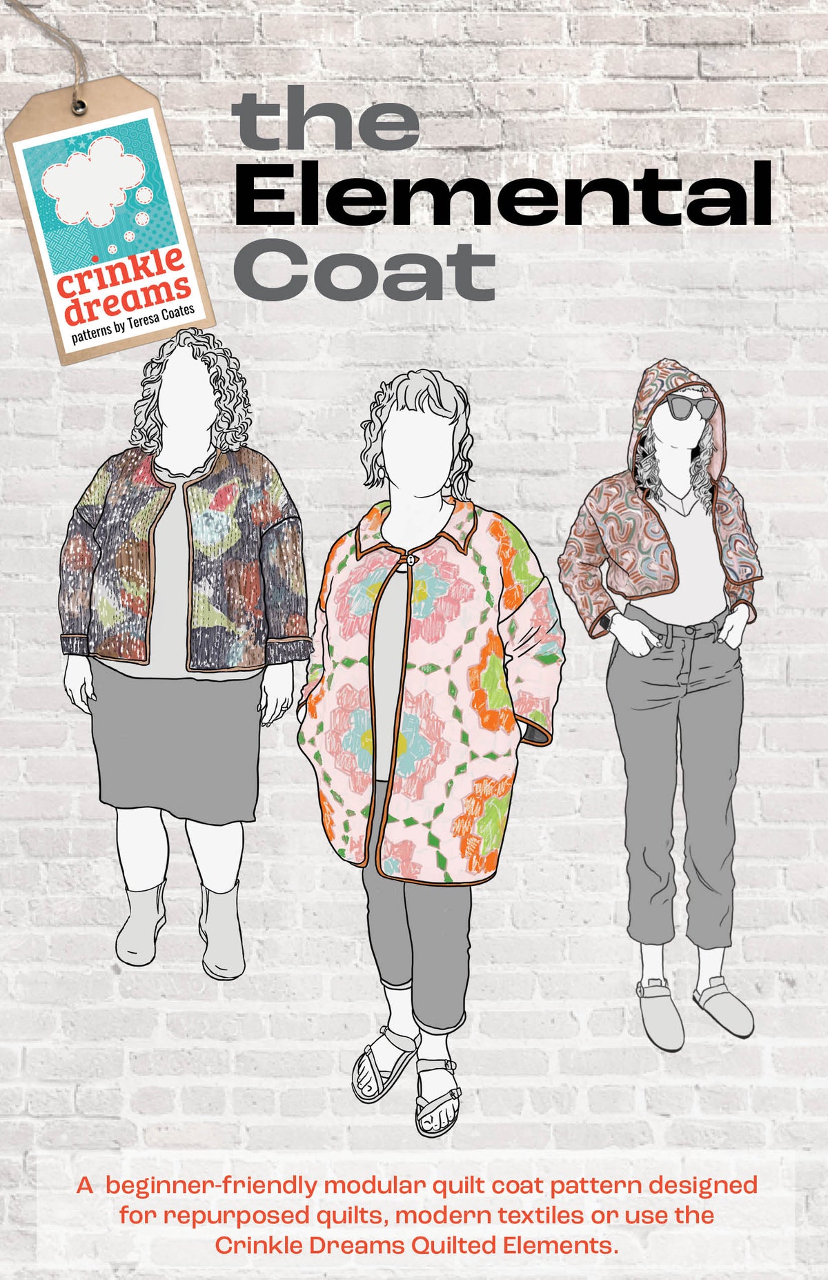 The Elemental Quilted Coat Pattern — The Blue Peony