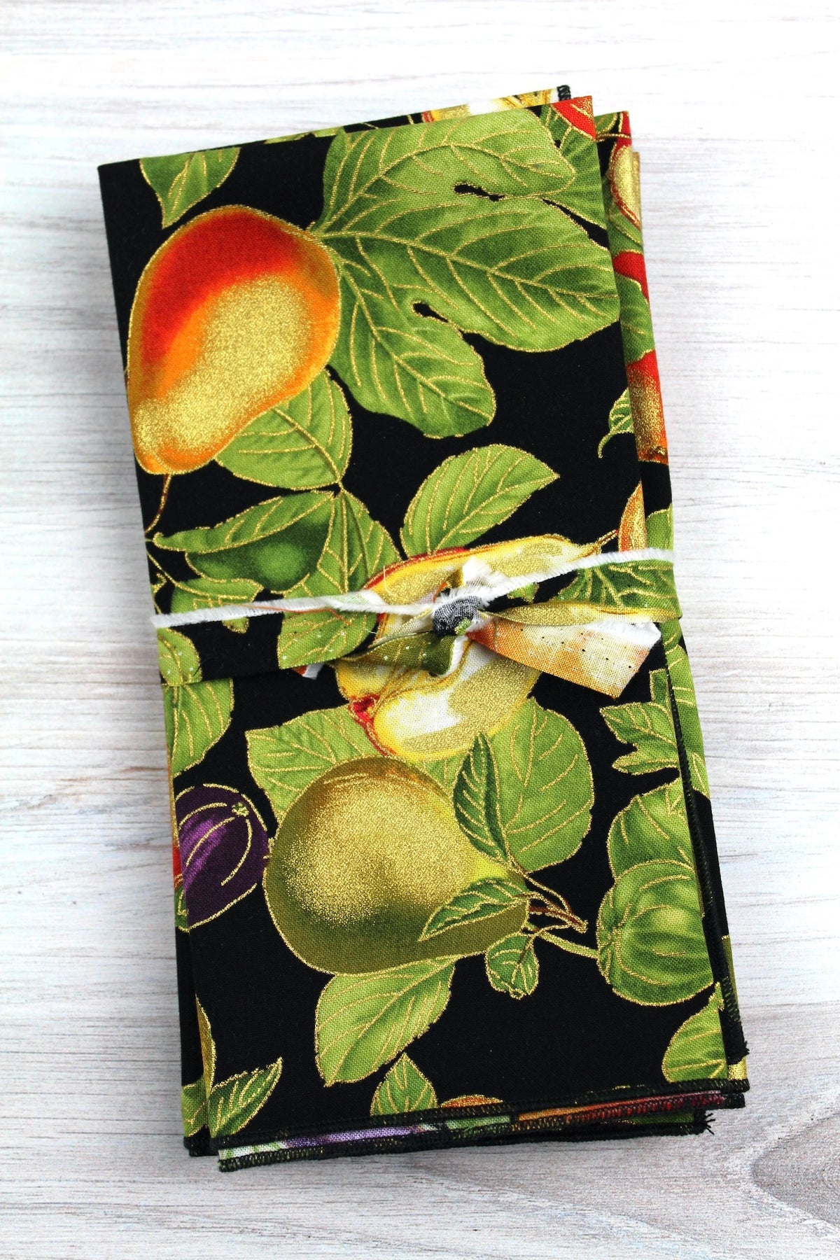Gilded Fruit Napkins — The Blue Peony