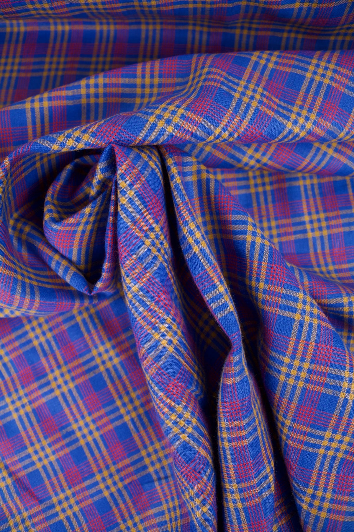Portland Plaid Italian Linen — The Blue Peony