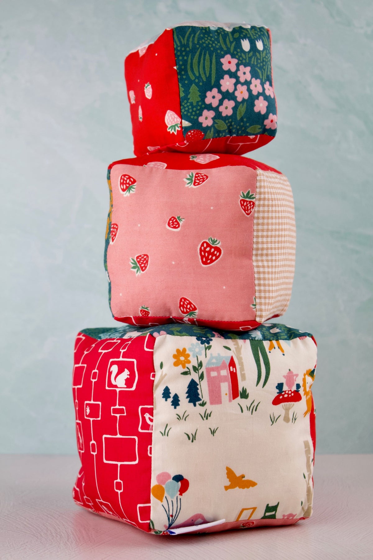 Soft Stacking Blocks - Strawberry Fields — The Blue Peony