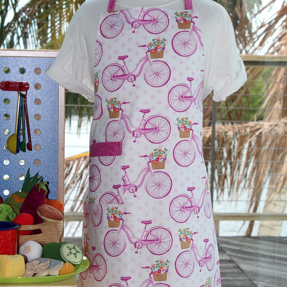 Saturday Morning Kid's Apron — The Blue Peony